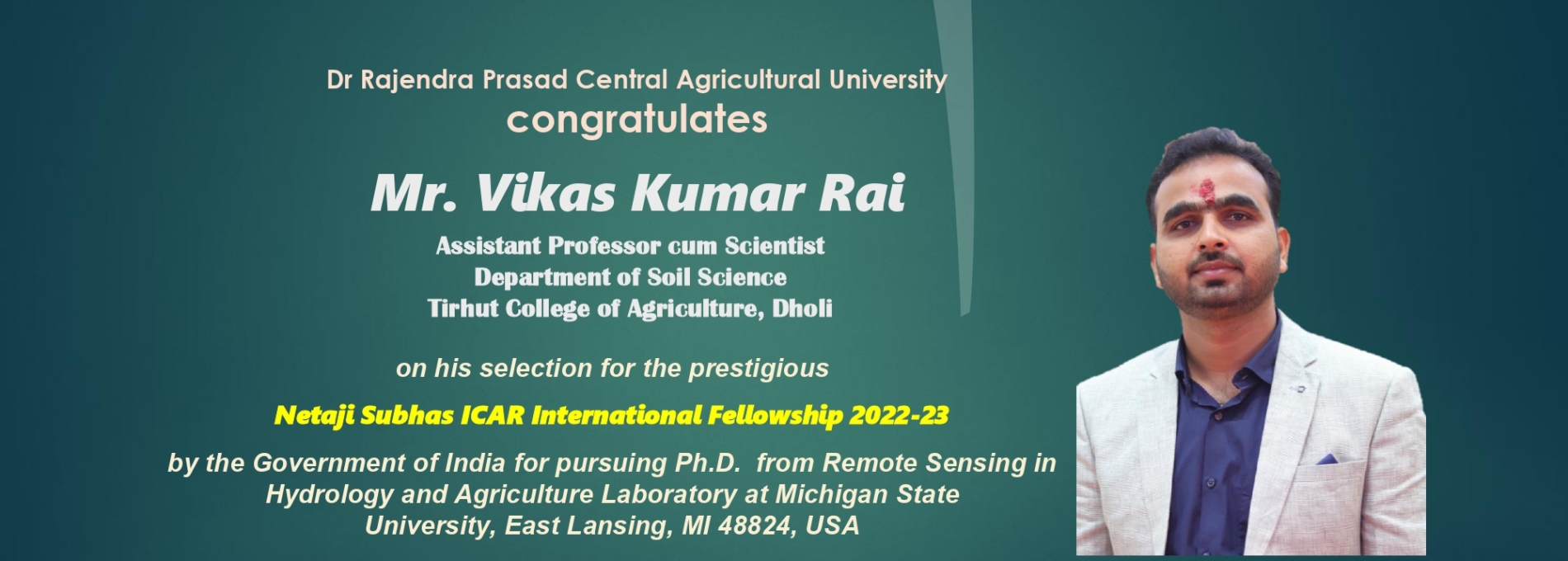 Dr. Rajendra Prasad Central Agricultural University – Pioneer ...